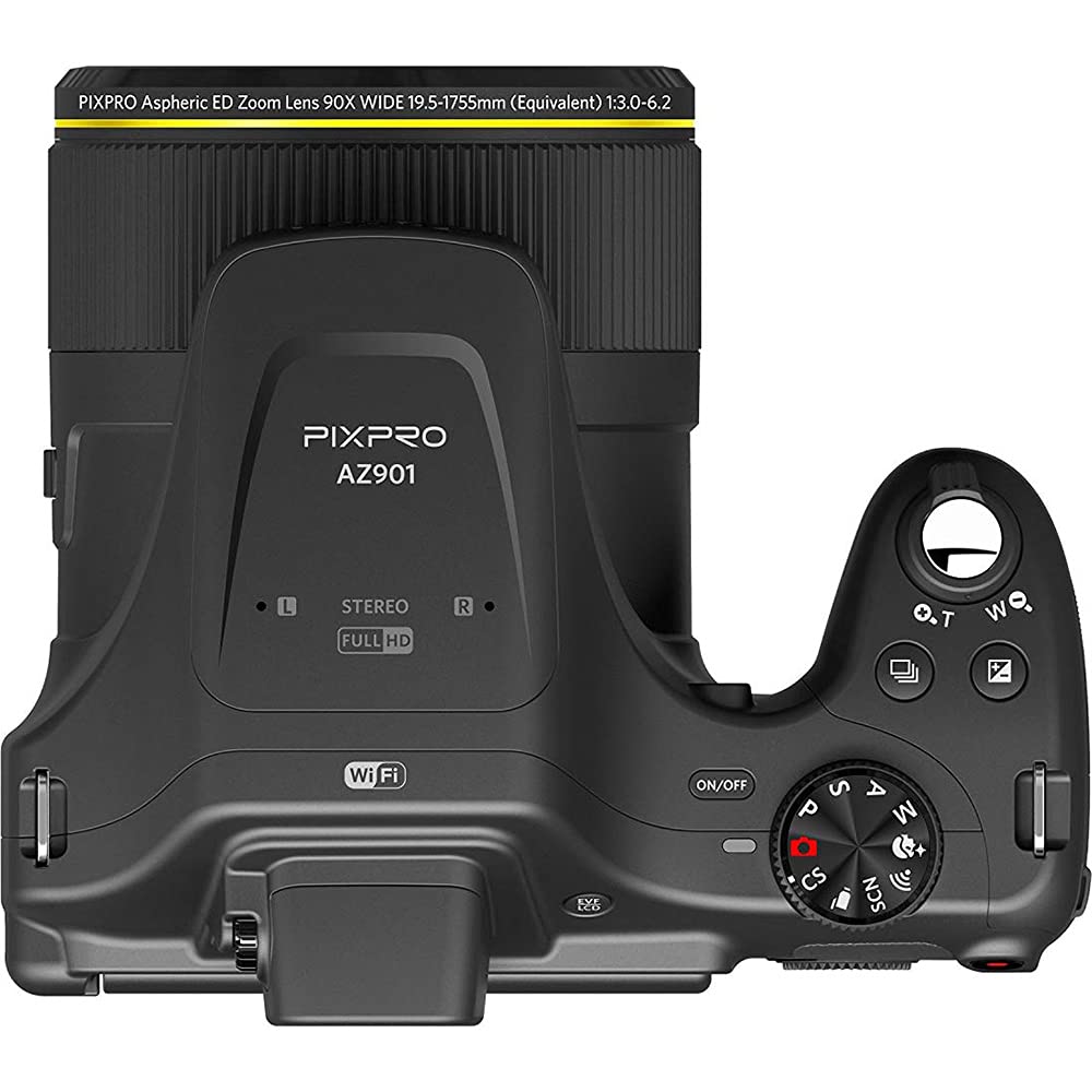 Kodak PIXPRO Astro Zoom AZ901-BK 20MP Digital Camera, 90X Optical Zoom, 3" LCD Black Bundle with Lexar Professional 633x 32GB SDHC Memory Card and Deco Gear Camera Bag (Small) with Accessory Kit