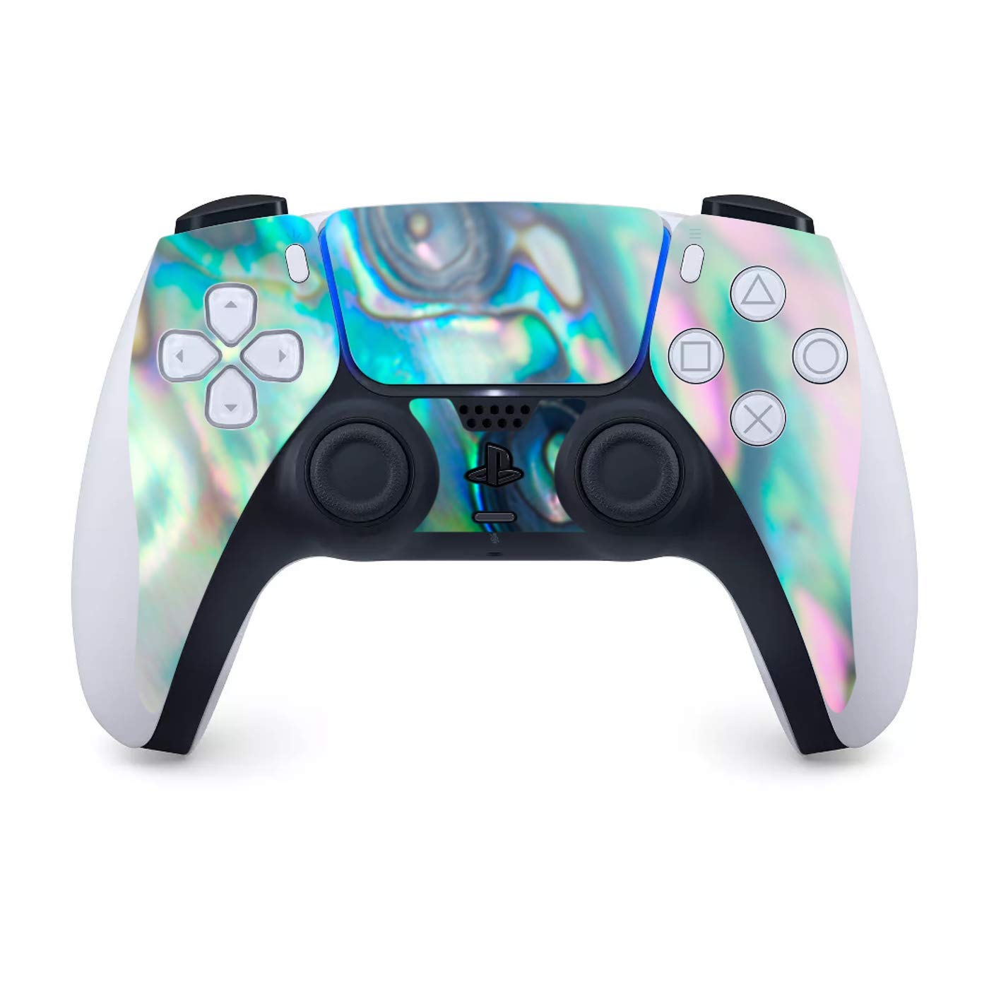 ITS A Skin Skins Compatible with Sony Playstation 5 Console Disc Edition - Protective Decal Overlay Stickers wrap Cover - Abalone Shell Pink Green Blue Opal