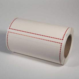 INCOM GHS1207 GHS Blank Thermal Transfer Label, Red Border, 8" x 8", 250/ Roll (GHS1207)