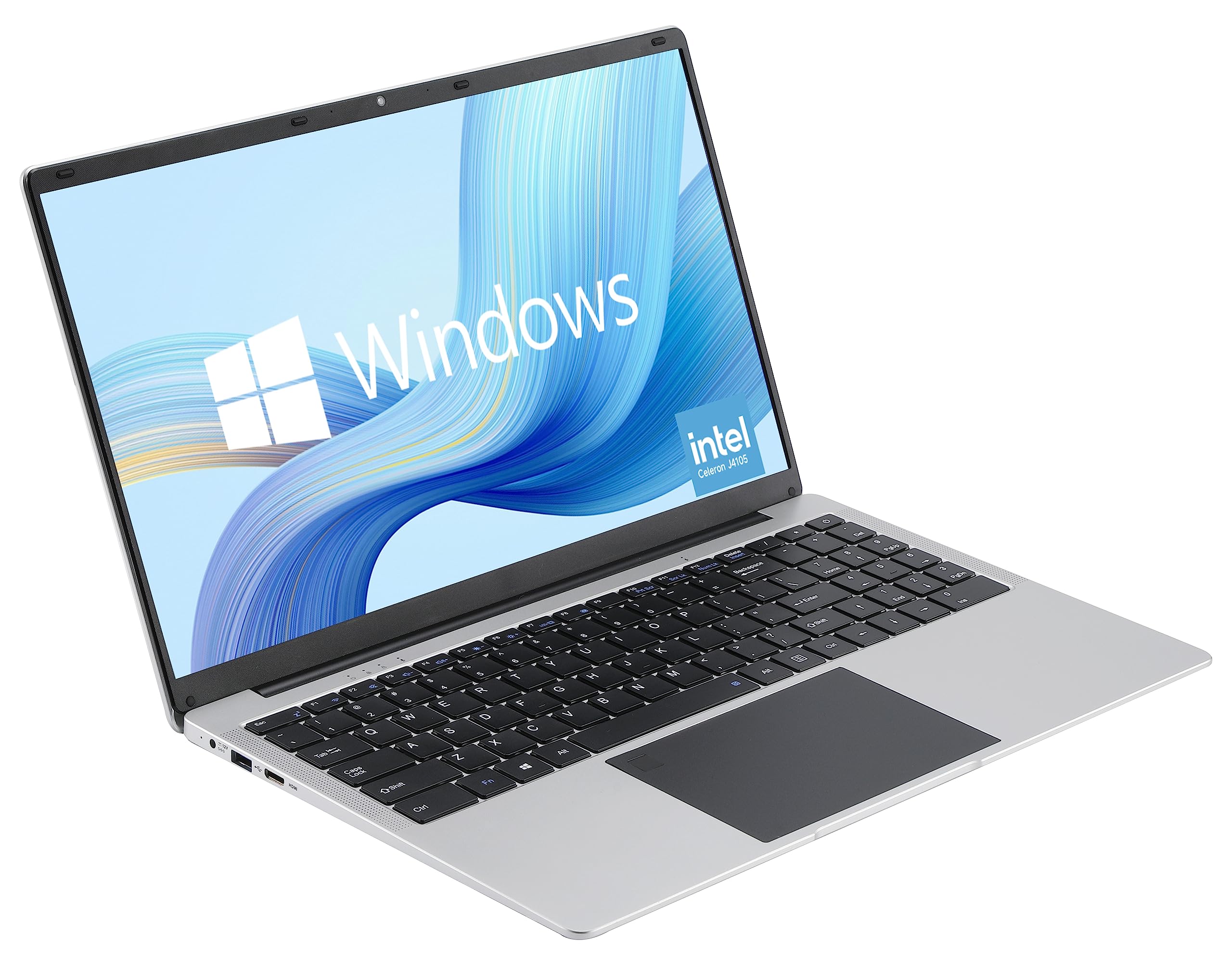 KBJPADS 15.6 Inch Laptop Computer,Intel CeleronJ4105 Processor, 6GB DDR4, 256GB SSD Storage, FHD IPS Screen(1920 * 1200) ，Quad Core Windows 10 Laptop,Thin & Light Laptop 4000mAh Battery 2.4G/5G WiFi