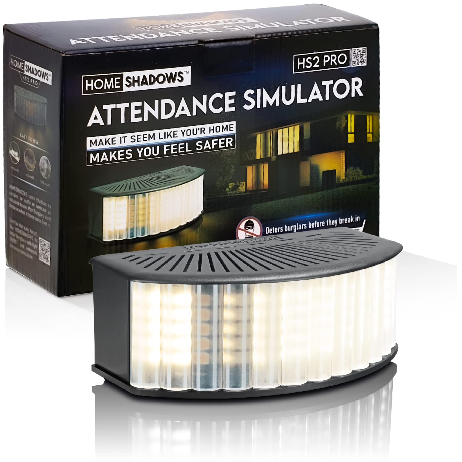 homeshadows Attendance Simulator - DIY Home Security System That Casts Shadows on Curtains or Walls to Deter burglars Before They Try to Break in - Security Light for Home Safety - Apartment Security