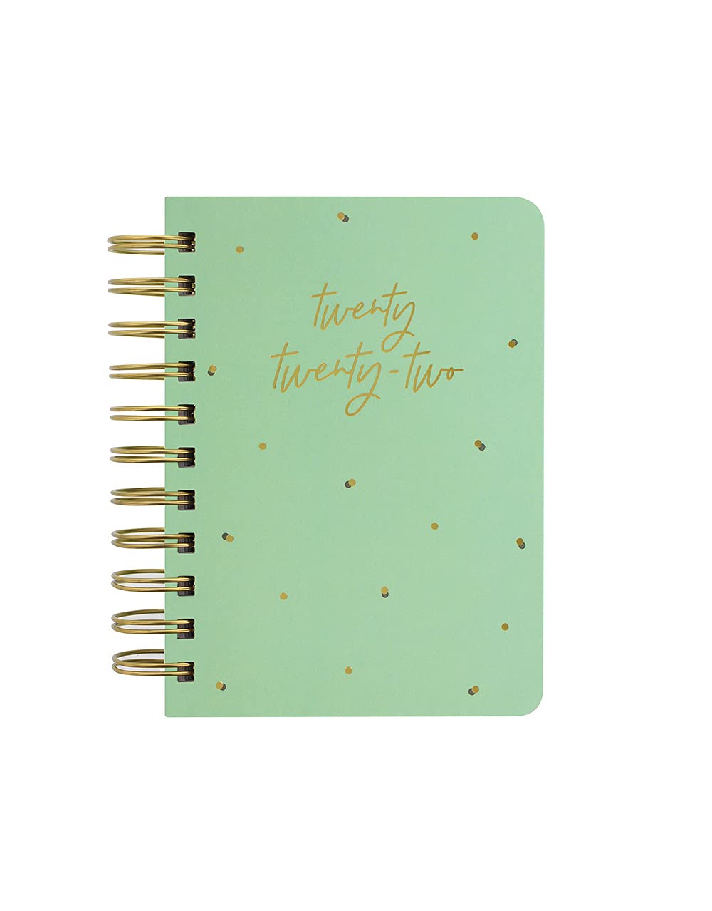 Letts Celebrate A6 day to a page with appointments 2022 diary - mint