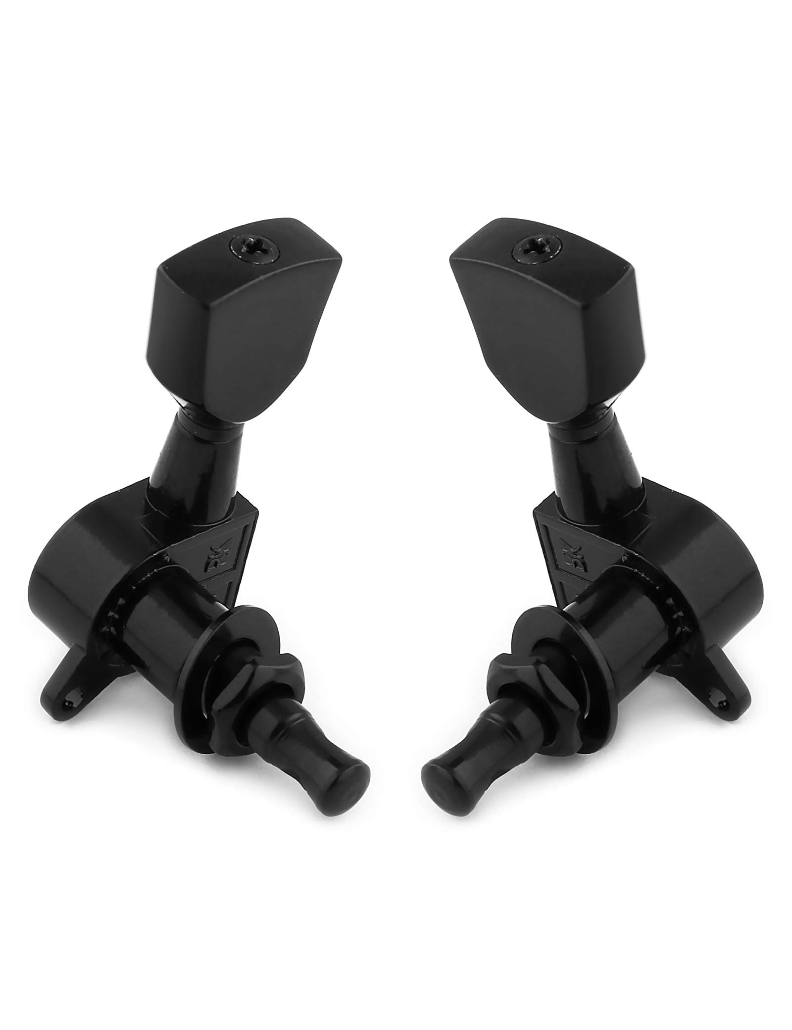 Holmer Sealed String Tuning Pegs Tuning Machines Grover Machine Heads Tuners Tuning Keys Vintage Keystone Style 3 Left 3 Right for Electric Guitar or Acoustic Guitar Black.,TP 03-BK-3L 3R