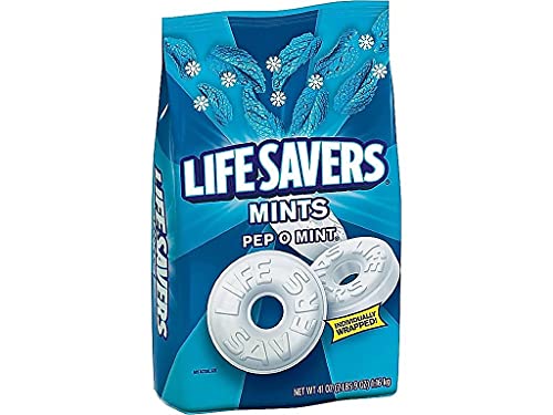 LifeSavers 22733 Hard Candy, Pep-O-Mint, 41 oz Bag