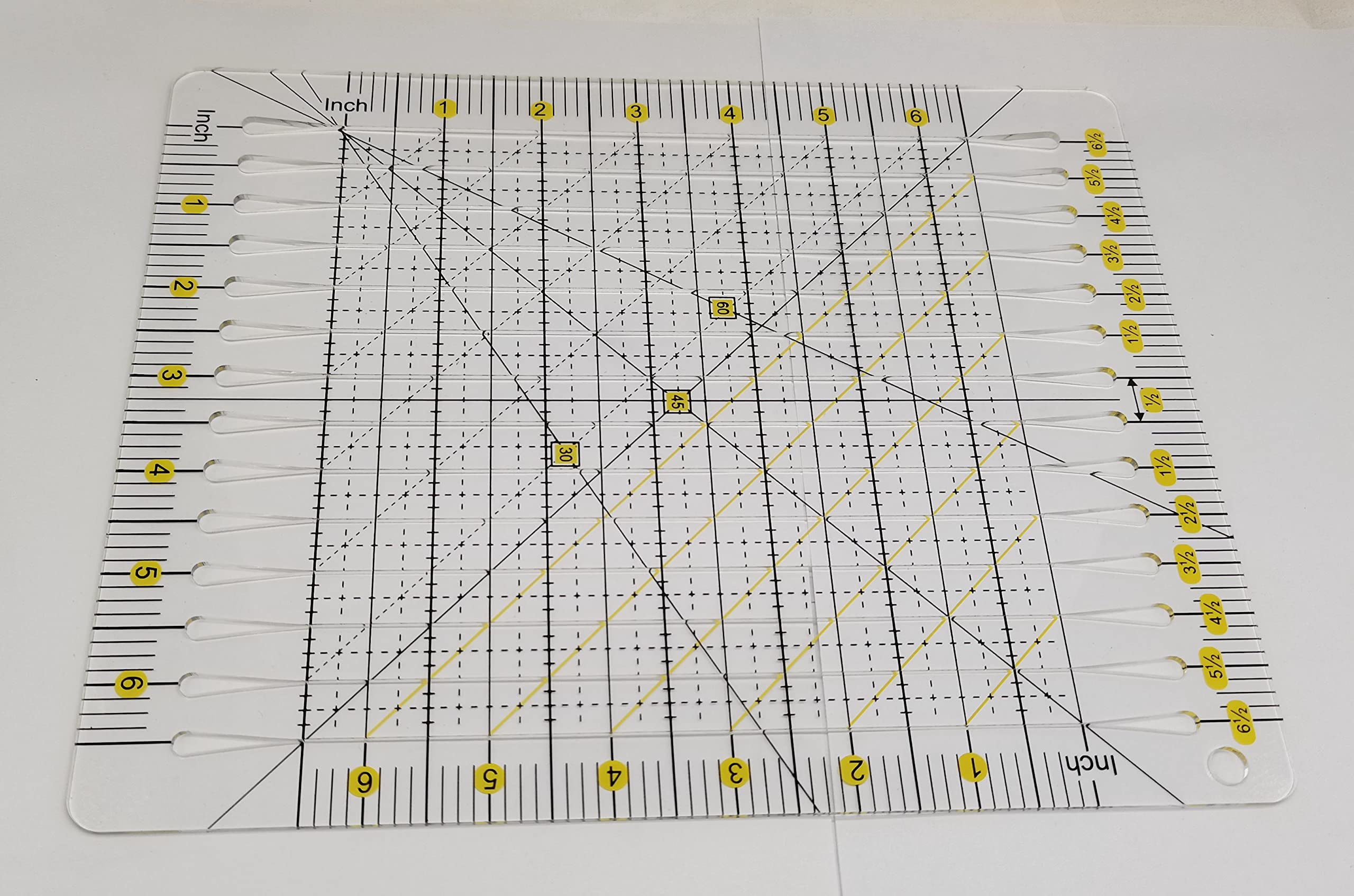 HONEYSEW Acrylic Quilt Cut Ruler Template for Quilting Fabric Cutting Crafts