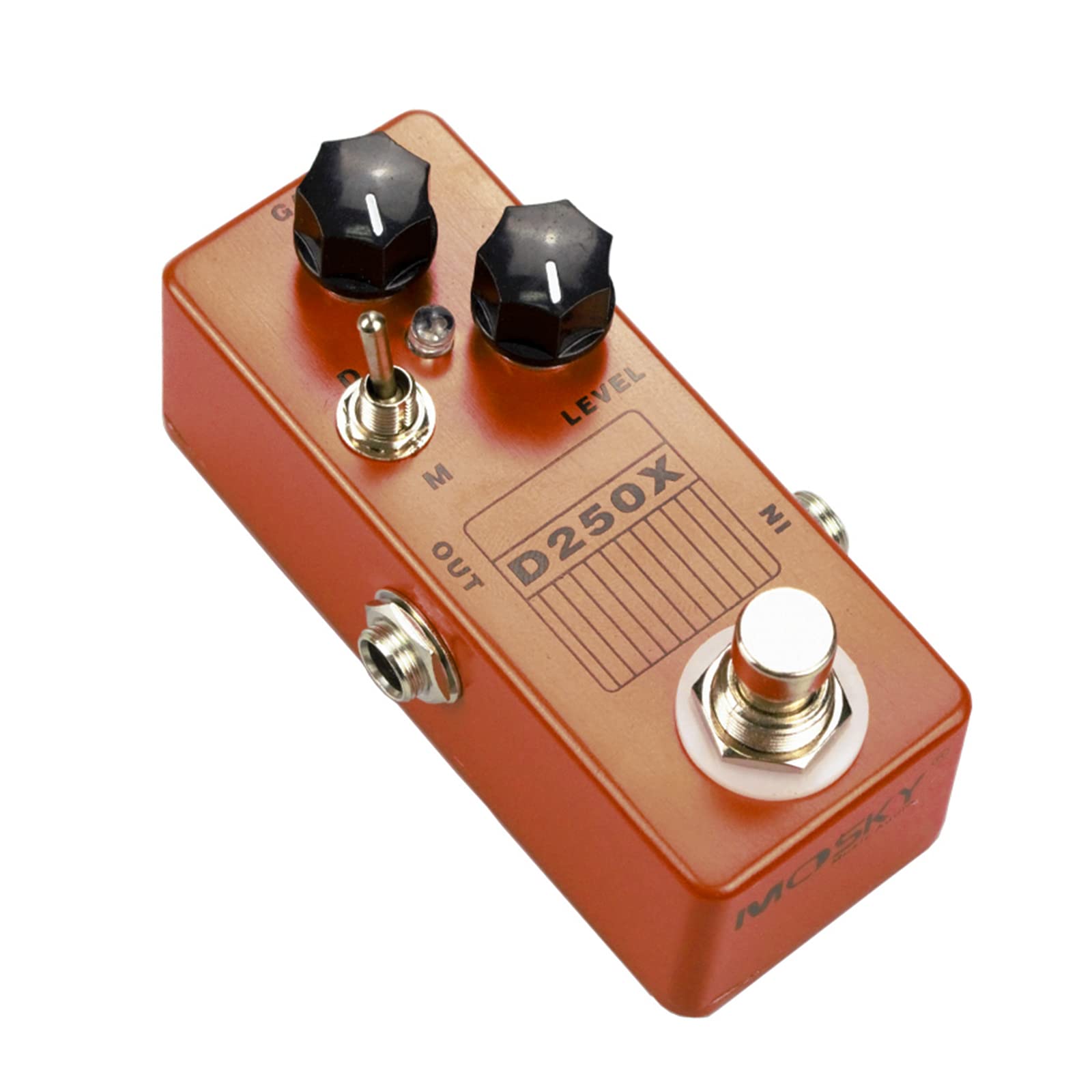 Lerodite Overdrive Guitar Pedal D250X Preamp Effect Pedal True Bypass Switching