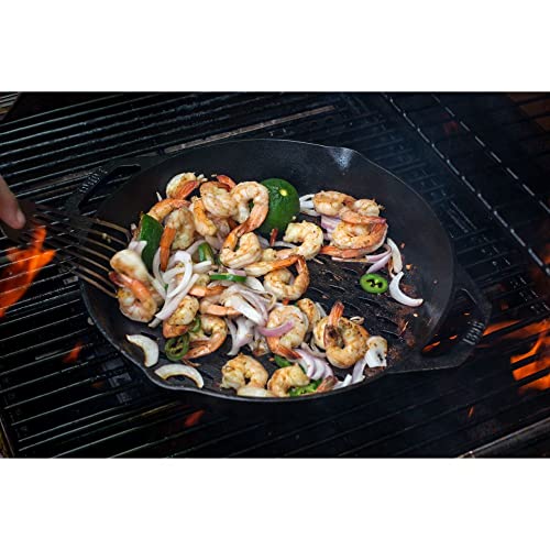 Lodge 12" Cast Iron Dual Handle Grill Basket