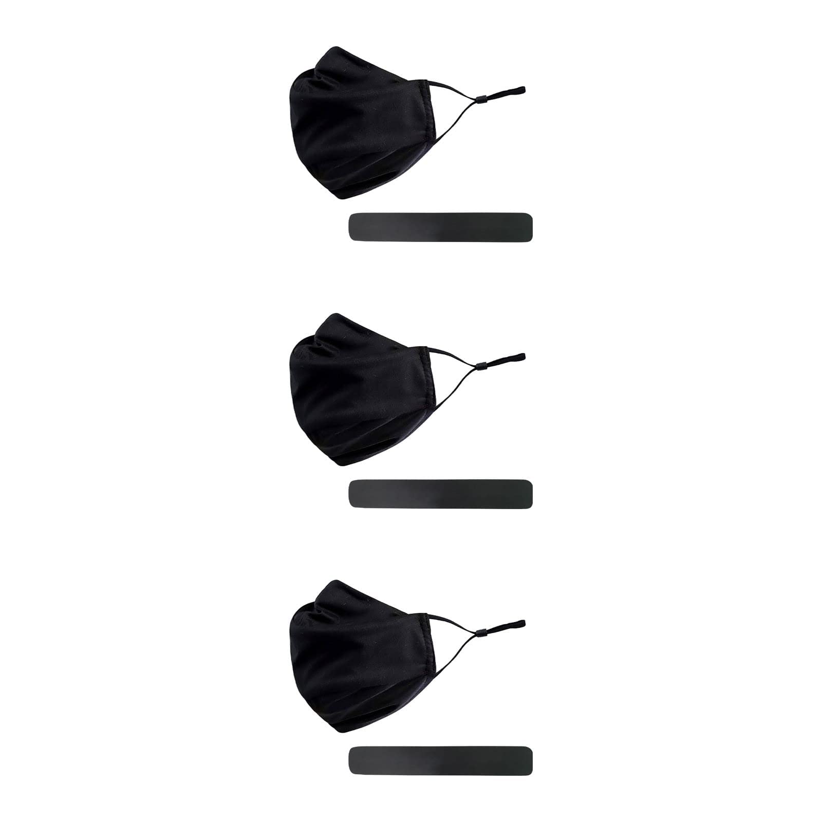 Hozxclle 3Pack Singing_masks for Choir Adult Voice_Mask for Singers, Performers, Teachers, Directors for Talking & Breathing Easily, Black