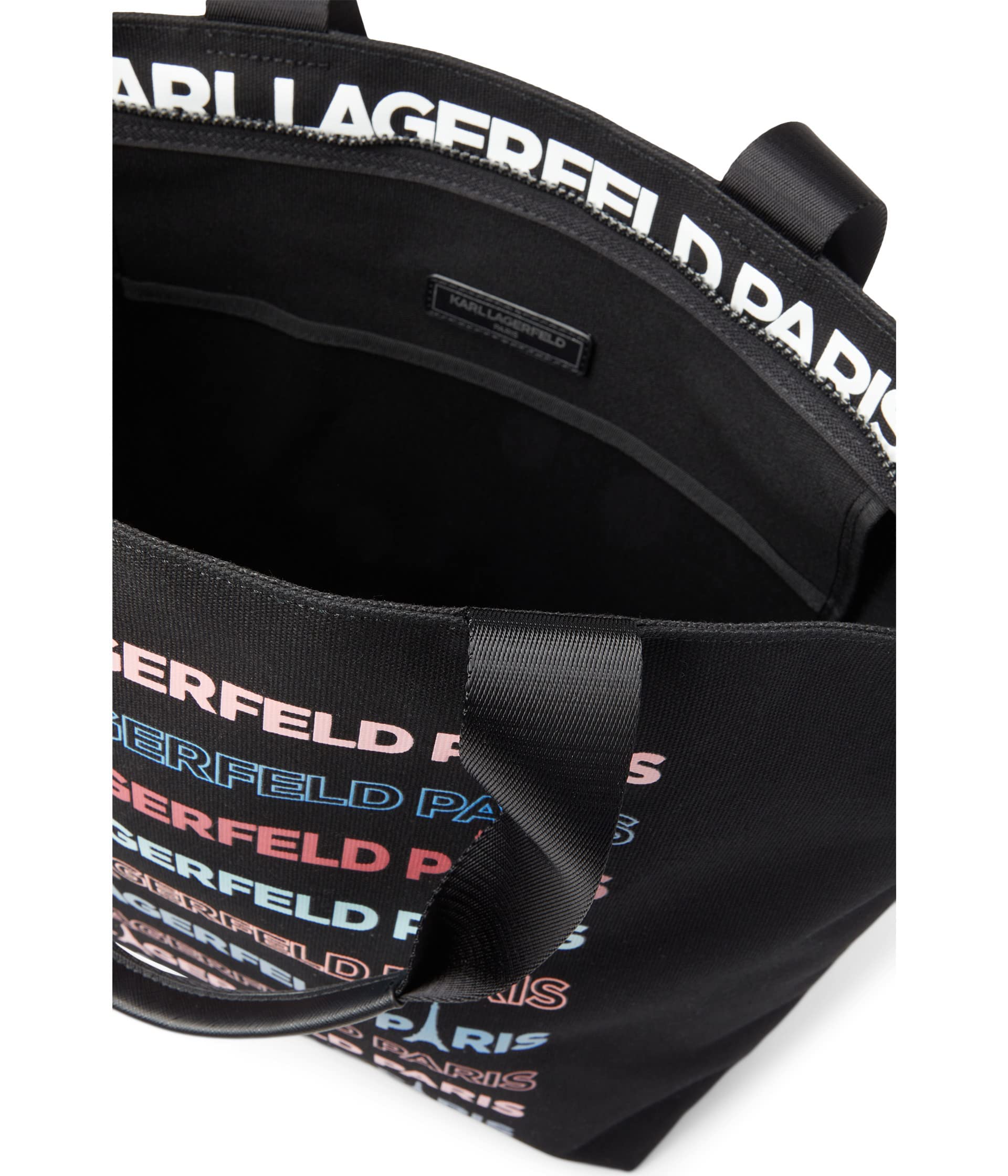 KARL LAGERFELD Paris Kristen Tote Logo Mix Black One Size