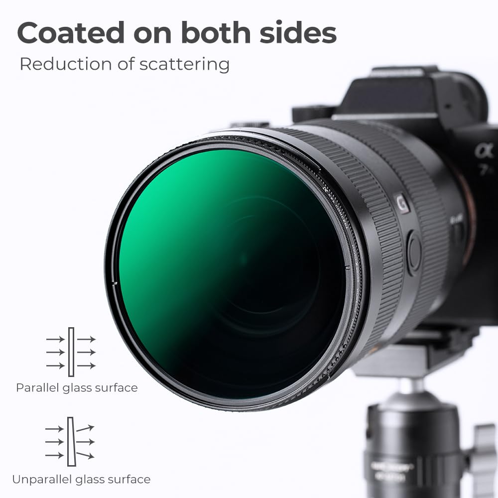 K&F Concept 58mm Neutral Density Filter ND 8 Filter and CPL Circular Polarizing Filter 2 in 1 for Camera Lens Multi-Resistant Coating,Ultra Clear, Waterproof, Scratch-Resistant