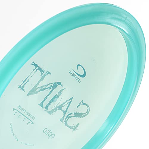 Latitude 64 Opto Saint | Disc Golf Distance Driver | 170g Plus | Beginner Friendly Easy to Throw Frisbee Golf Disc | Stamp Color Will Vary (Yellow)