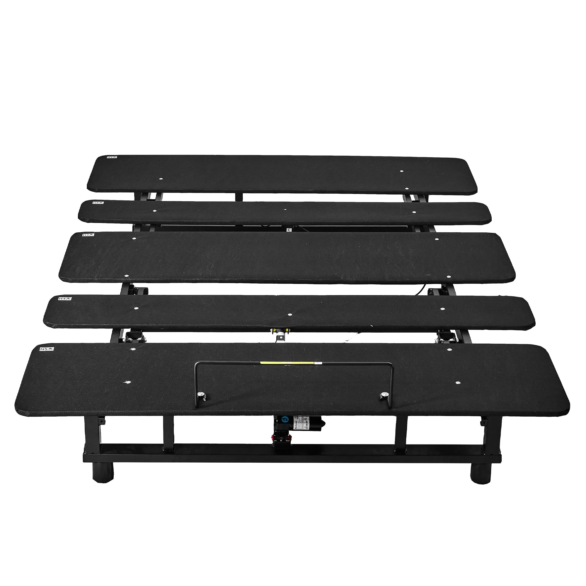 HBRR King Adjustable Bed Frame, Ergonomic Bed Base with Head and Foot Incline, Zero Gravity, Wireless Remote, Quiet Motor, Easy Tool Free Assembly, Black
