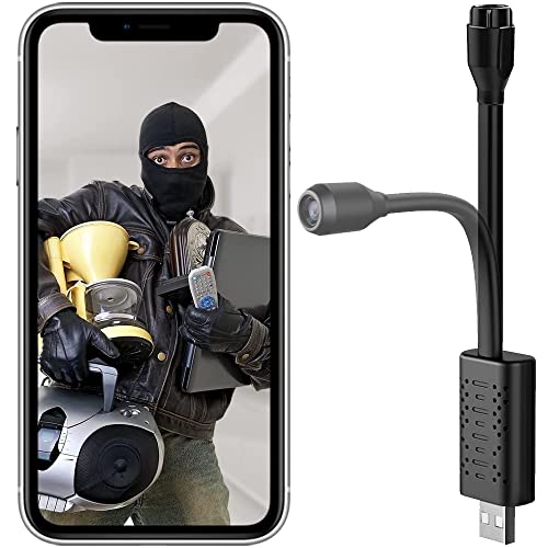 Kodexlode 1080P Camera Detector WiFi Security Camera with Detector Surveillance Camera with Motion Detection and Night Vision, for Home Office Bedroom - Size:3.2 x 1 x 0.8 inches