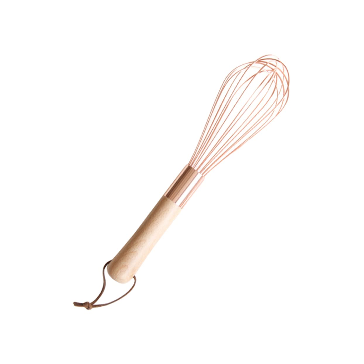 HOMSFOU Egg Whisk Hand Crank Whisk Egg Beater Tool Balloon Whisk Manual Egg Beater Blending Whisk Hand Whisk Balloon Dough Whisk Blender Egg Beater Manual Bamboo To Rotate France Handheld