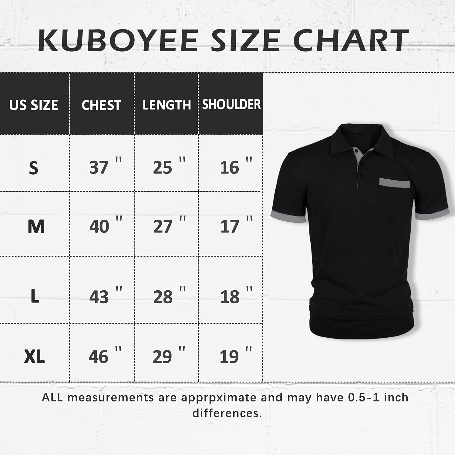 kuboyee Mens Slim Fit Polo Shirt Short Sleeve Casual Cotton Golf T-Shirt with Pocket Basic Solid Color Summer Tops,Orange,Large