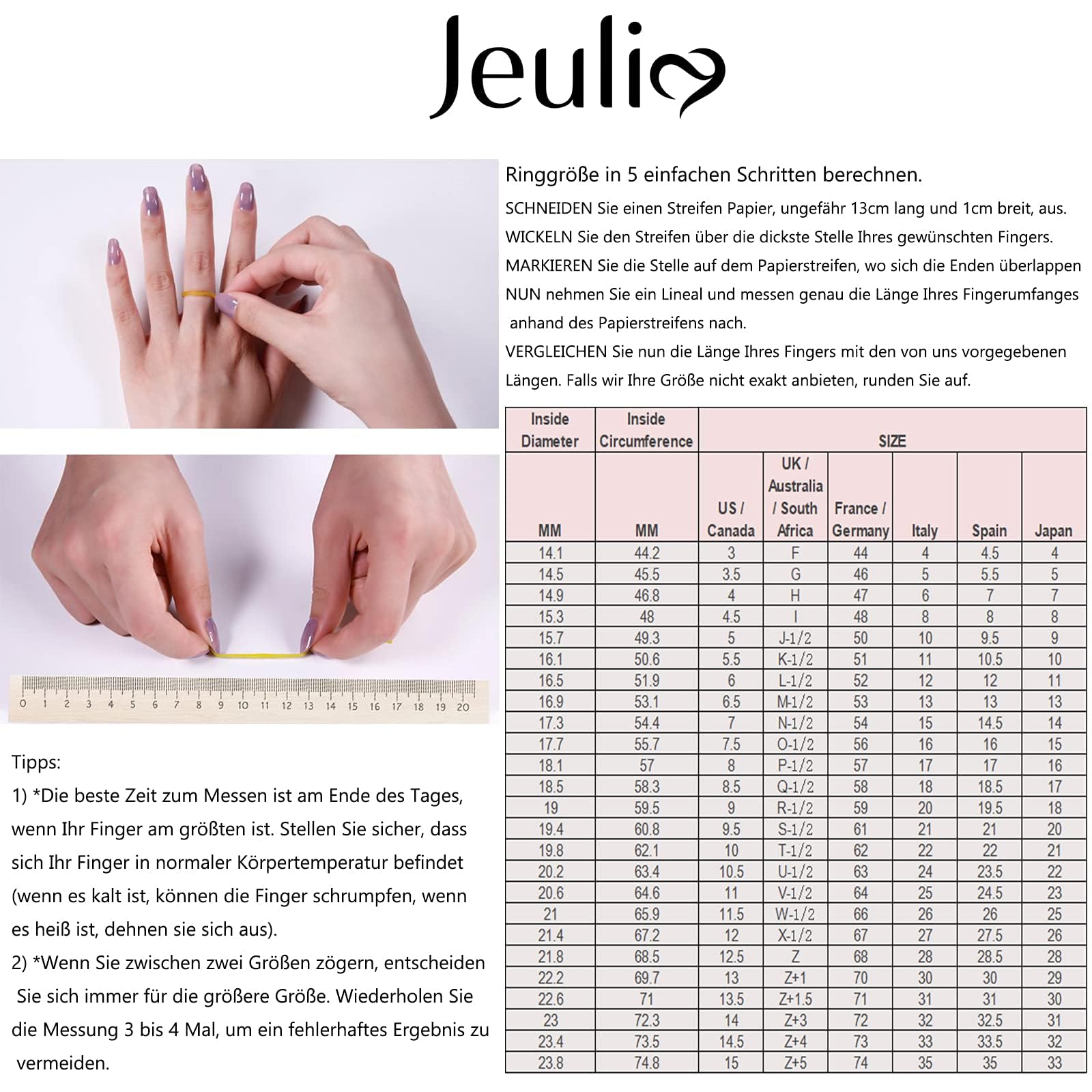 Jeulia Channel Setting Round Cut Sterling Silver Ring Cubic Zirconia CZ Eternity Engagement Wedding Anniversary Diamond Band Rings (Silver, 5)