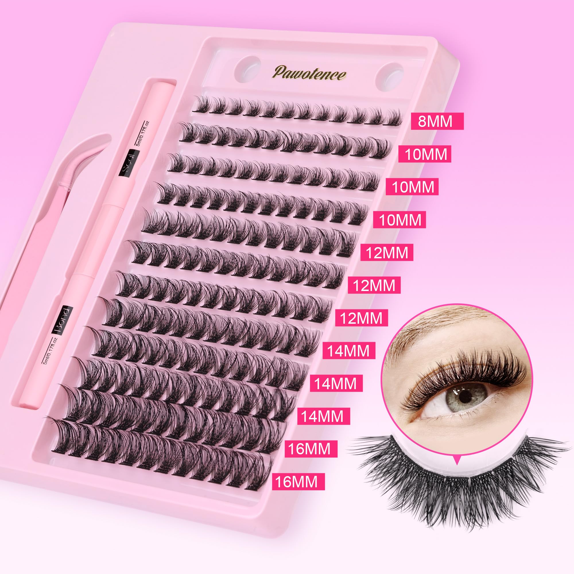 Lash Clusters Eyelash Extension Kit Lash Extension Cluster Lashes Wispy Mega Volume Lash Extensions Kit