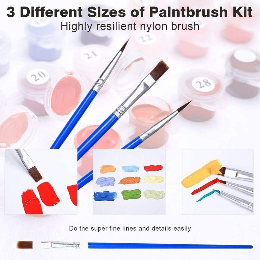 iCoostor Paint by Numbers DIY Acrylic Painting Kit for Kids & Adults Beginner - 16" x 20" Giraffe Pattern