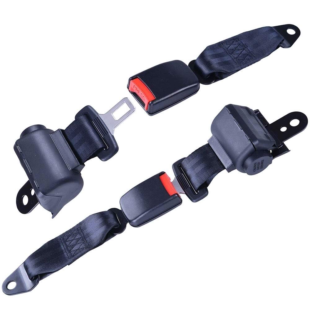 Hype 2X Golf Cart Seat Belt Retractable Universal Lap Straps