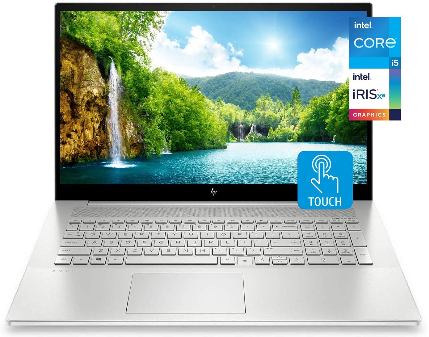 HP 2021 Envy 17t High Performance Laptop, 17.3-inch Full HD Touchscreen, 11th Gen Intel Core i5-1135G7, 32GB RAM, 1TB SSD, Wi-Fi 6, Backlit Keyboard, Fingerprint Reader, Windows 10 Home (Renewed)