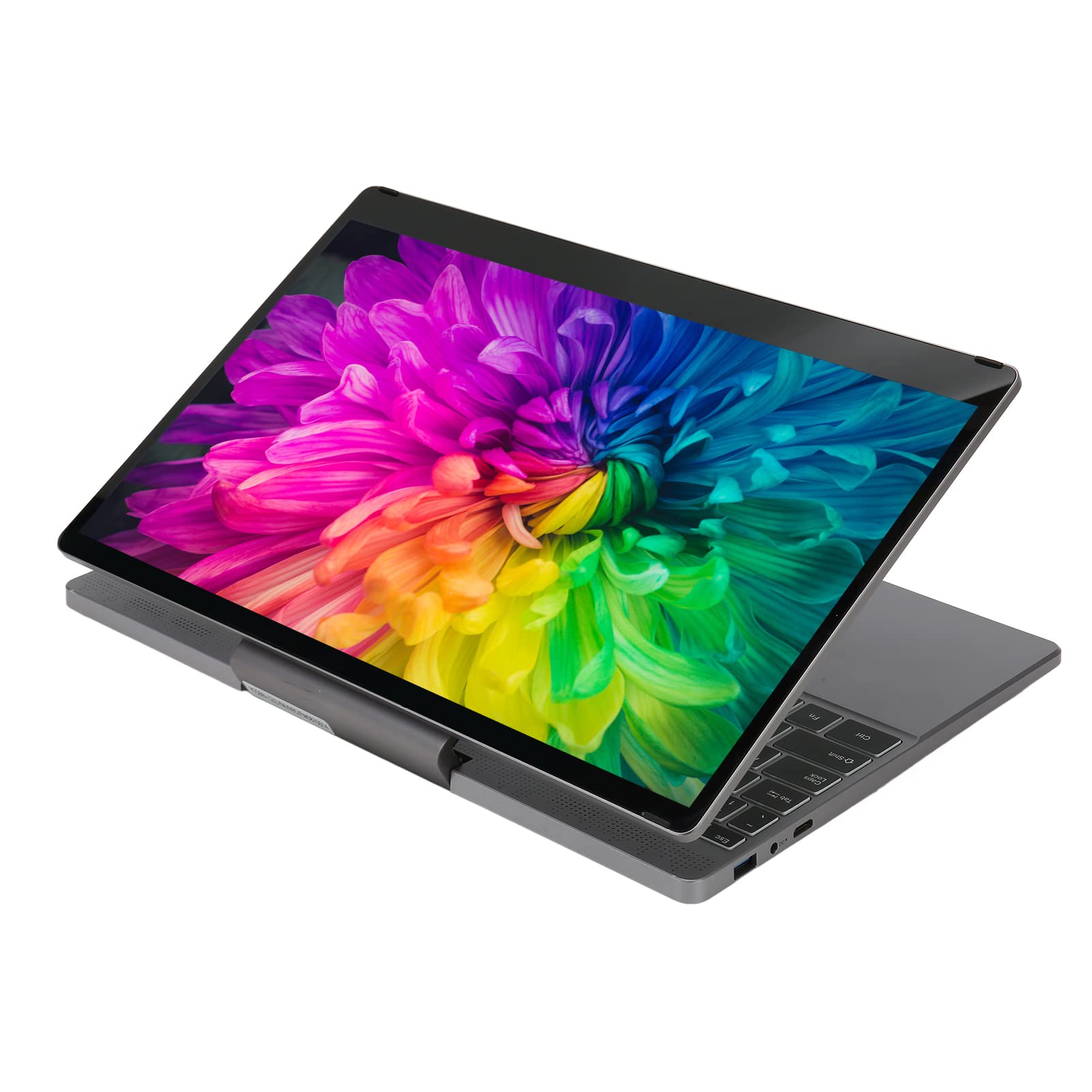 Jopwkuin Office Laptop, Gravity Sensor 12GB DDR5 RAM Tablet Laptop 15.6in Touchscreen for Travel (US Plug 1TB)