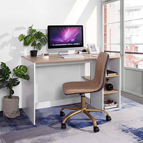 Homy Casa PC Latop Study Table Workstation Home Office Wood computer desk