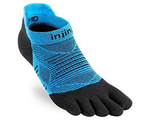 Injinji Run Original Weight No-Show (Large, Malibu)