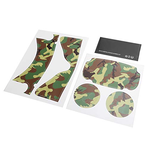 Kafuty-1 Decal Stickers Skin for Oculus Quest 2 VR Headset and Controller, Vinyl Decal Skin for VR Headset and Controller, Virtual Reality Protective Accessories (Army Green Camouflage)