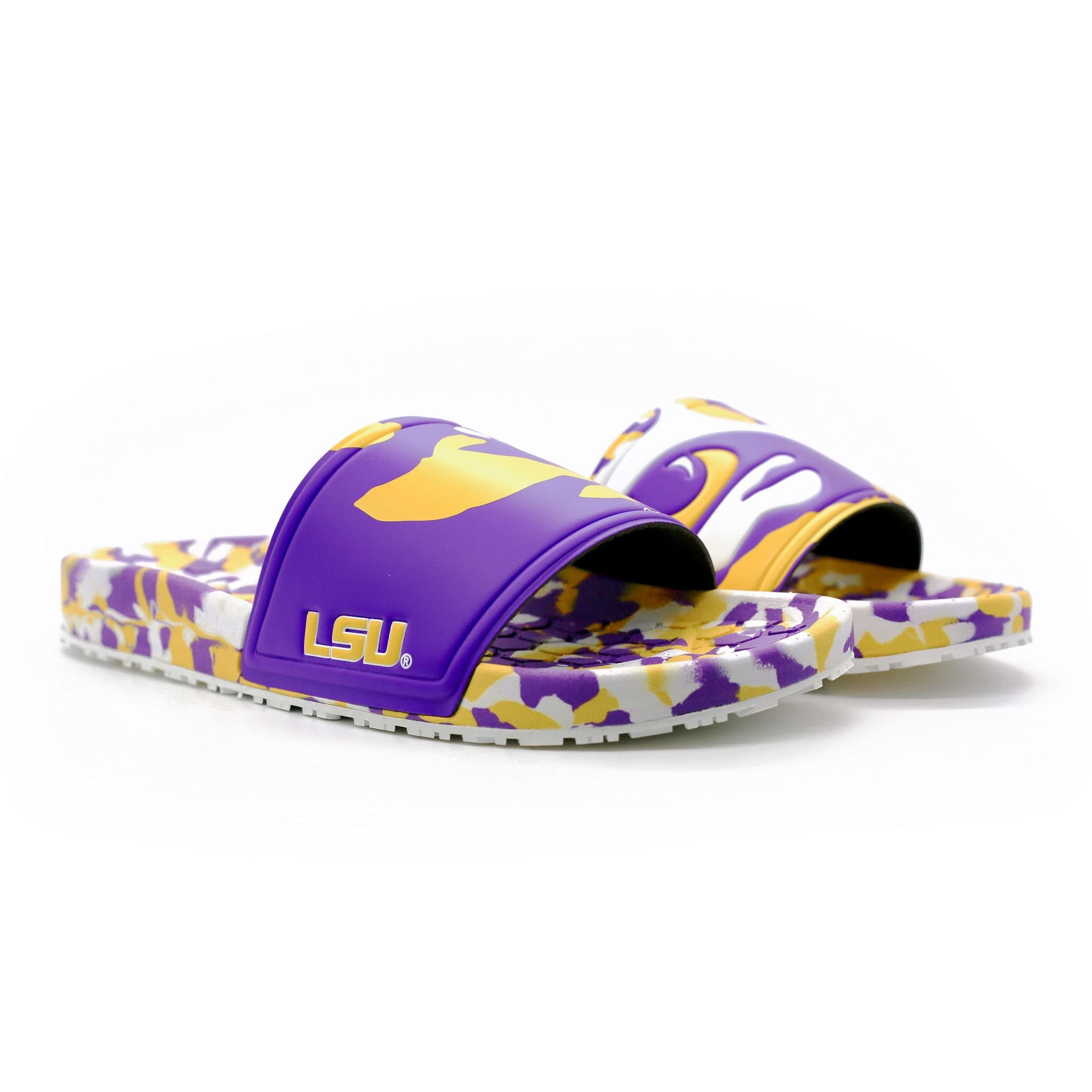 Hype Co Louisiana State University LSU Tigers Slydr Sports Slide Sandal