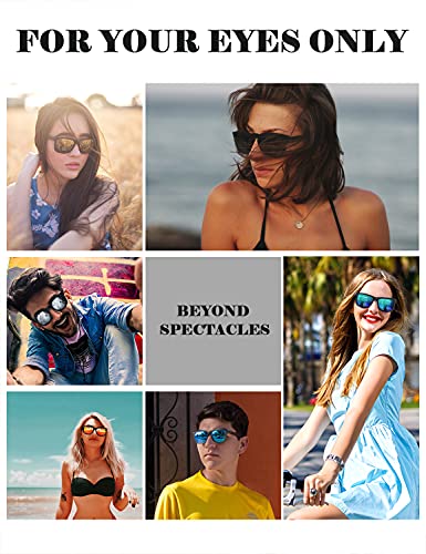 KALIYADI Sunglasses Men Polarized Sun glasses for Mens Womens Classic Matte Black Frame UV Protection 3pack(Grey/Grey/Grey)