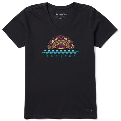 Life is Good Women's Crusher Vee Sundala, Jet Black