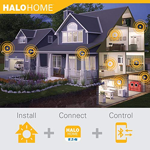 HALO Home RL56 Bluetooth Smart Integrated LED Recessed Ceiling Light, Tunable CCT (2700K-5000K), White, 5 in. and 6 in.