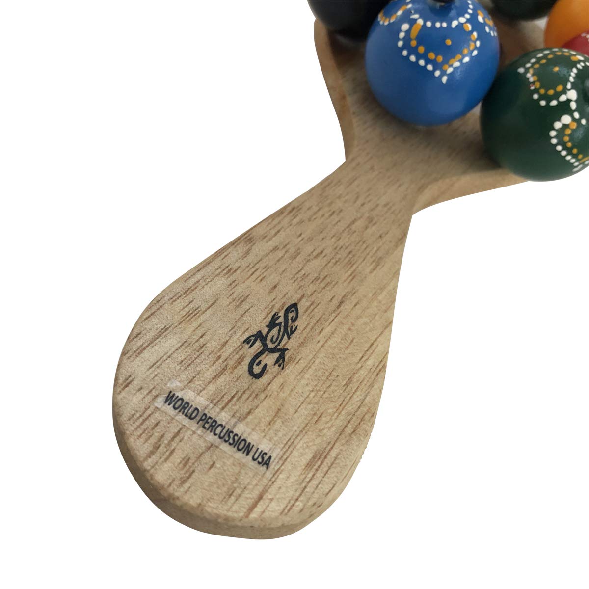 Hand-painted Slider 8-Ball Shaker - Multi-colored hand percussion musical instrument egg rattle by World Percussion USA - Hand painted design
