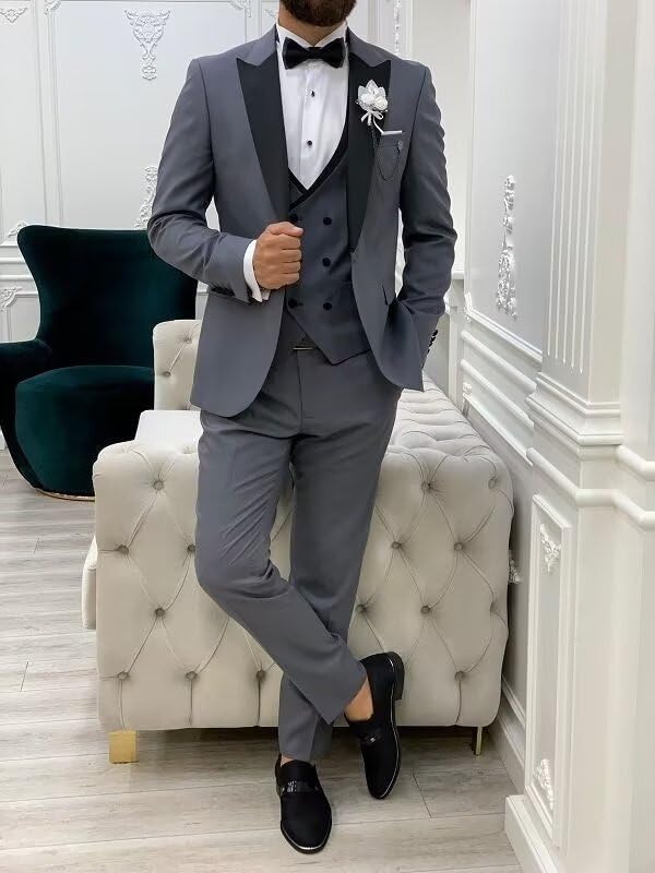 HUUTOE Red Suit Men Red Tuxedo for Men Wedding Mens Tuxedo Suit Set Tuxedo Suits for Men Tuxedo Size M