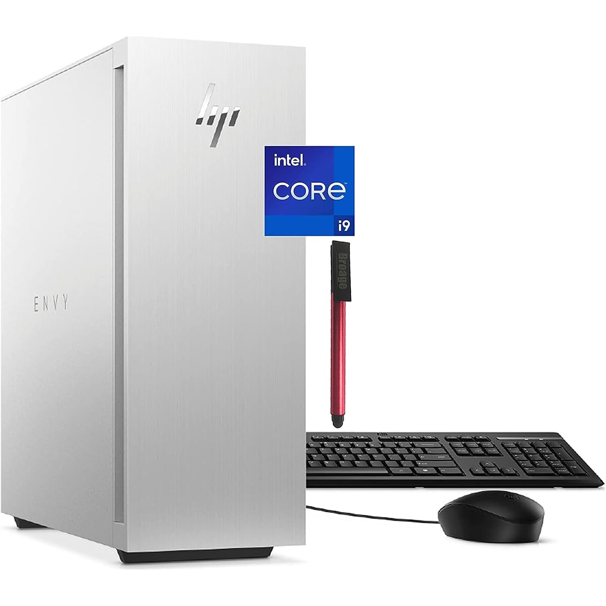 HP 2023 Envy Gaming Tower Business Desktop Computer, 12th Gen Intel 16-Core i9-12900, 64GB DDR4 RAM, 4TB SSD, GeForce RTX 3070 8GB GDDR6, WiFi 6, Bluetooth, Windows 11 Pro, BROAG 64GB Flash Drive