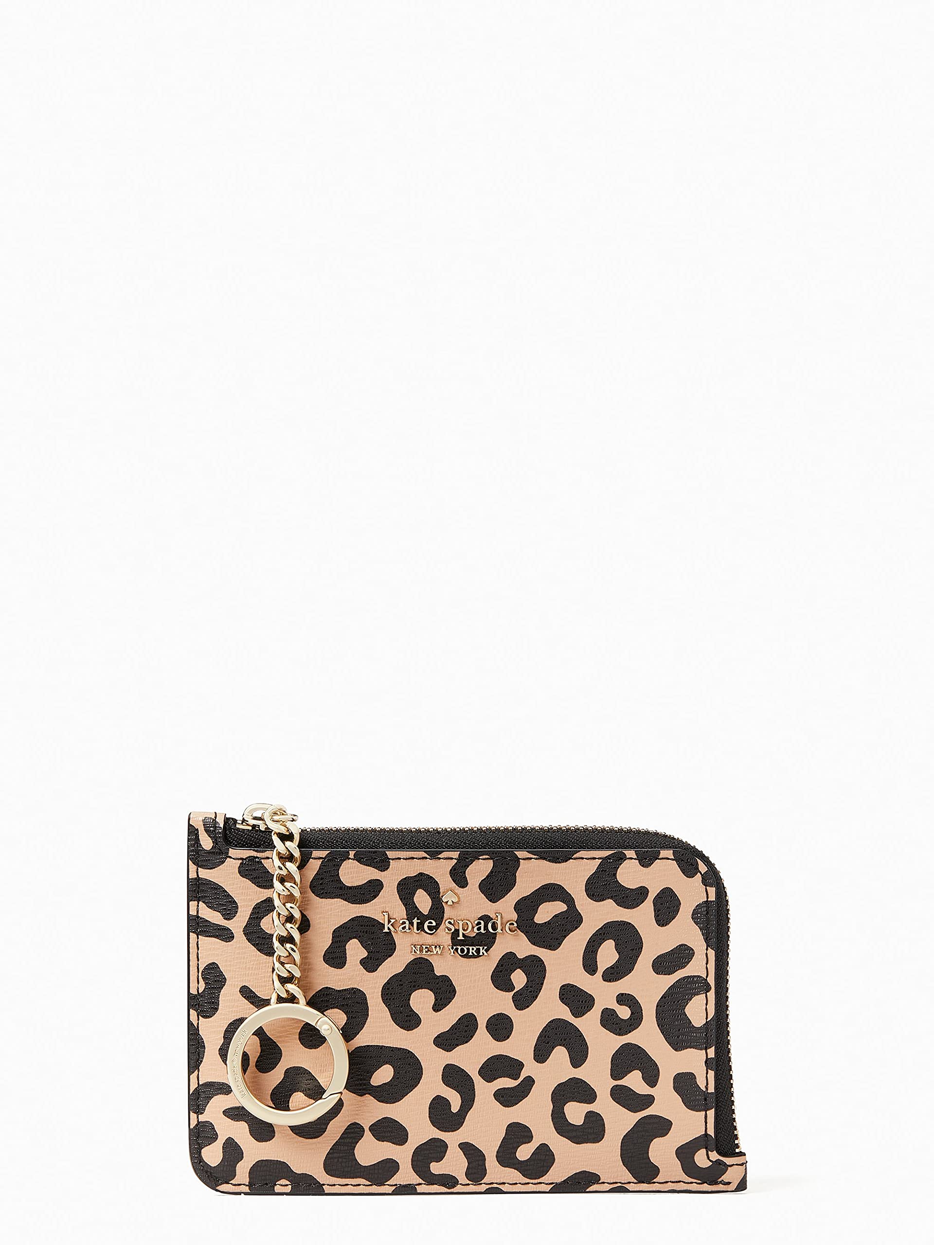 Kate Spade Laurel Way Bitsy key chain Wallet Coin Purse, Nw Darcy Leopard 001