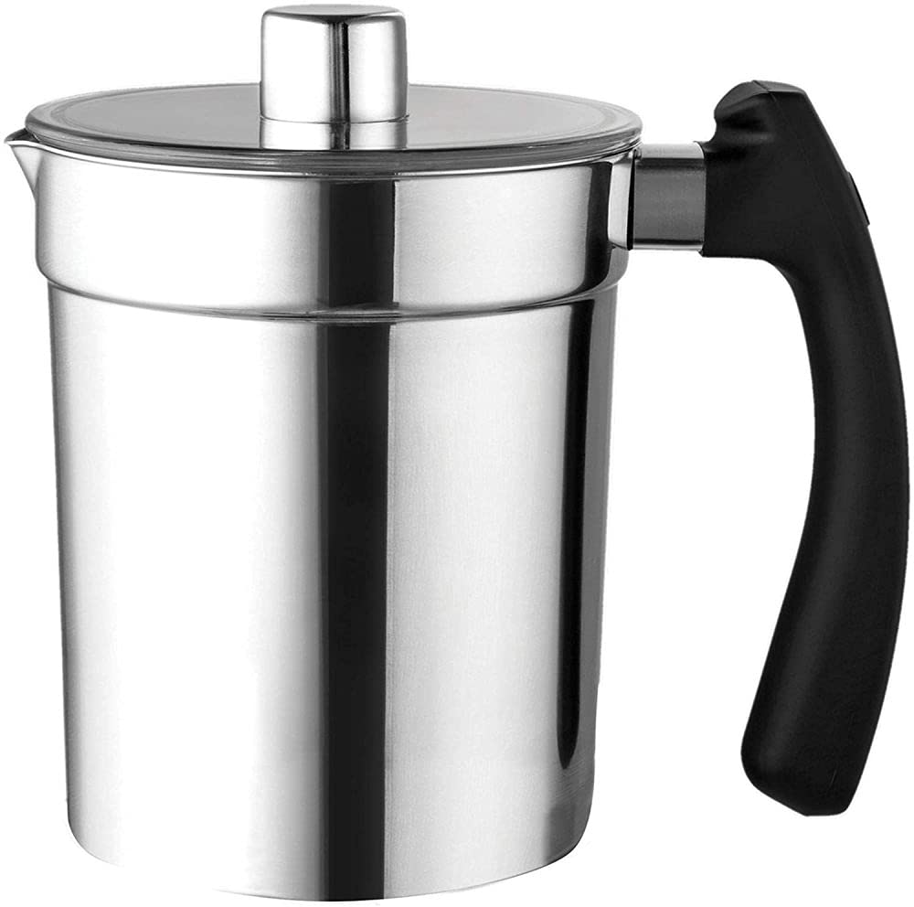 Kalorik Modern Stainless Steel Milk Frother, White