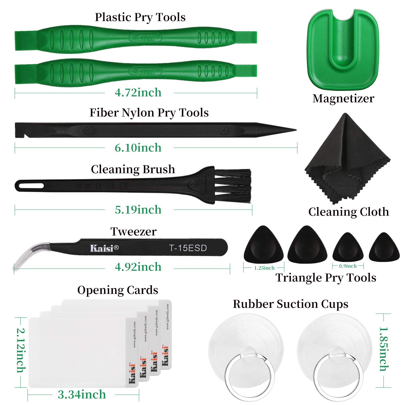 Kaisi 26 in 1 Repair Tool Kit for Nintendo Switch, Y00 Y2.0 Triwing 3.8+4.5mm Security Gamebit and Torx T6H T8H T10H Screwdriver Set for Nintendo Switch Lite/JoyCon, NES/SNES/GBA/DS/Lite/Wii, Gamecube