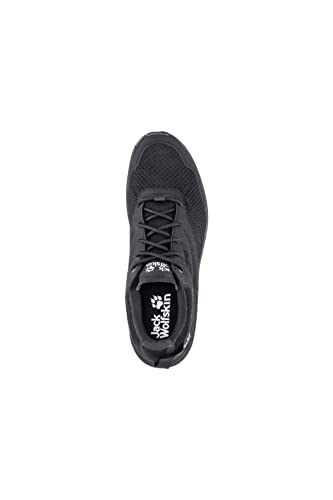 Jack Wolfskin Men's Woodland Texapore Low M Hiking Boot, Black, 10
