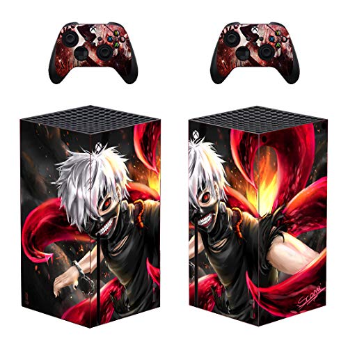 KAJAL MANI X-box-One-Series X Skin Set KANEKI KEN HD Printing Faceplate Protective for Console, Controller Skin Decal