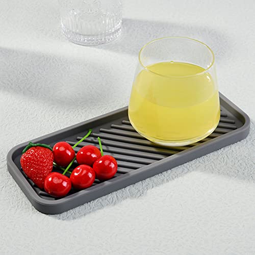 Kakalote Silicone Organizer Tray for Kitchen Sink,Silicone Sponge Holder Kitchen Sink Organizer Tray Dish Caddy Dispenser,Scrubber Spoon Holder