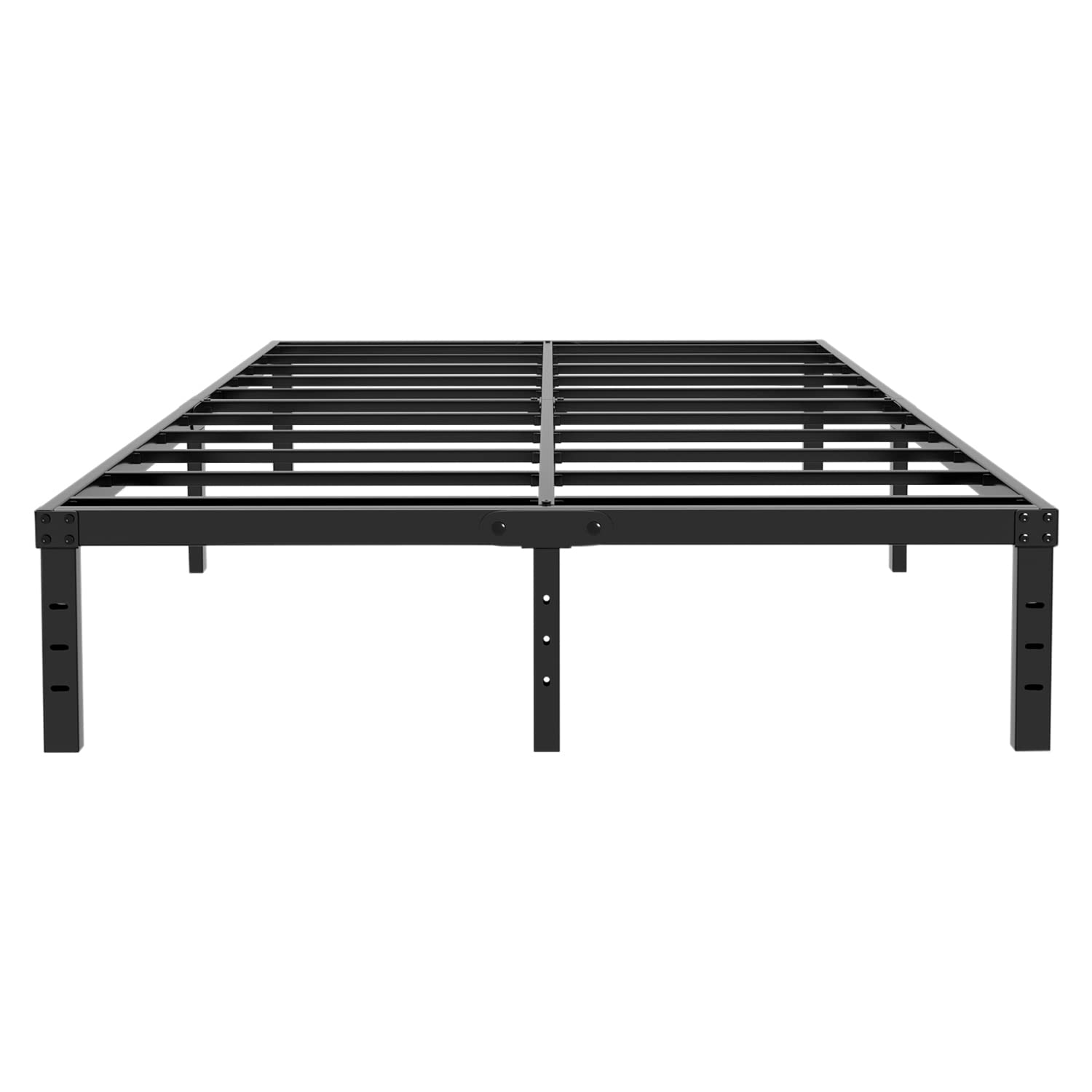 Homdock 14 Inches Metal Platform Bed Frame/Sturdy Strong Steel Structure 3000 lbs Heavy Duty/Noise Free/None Slip Mattress Foundation/No Box Spring Needed/Black Finish (King)
