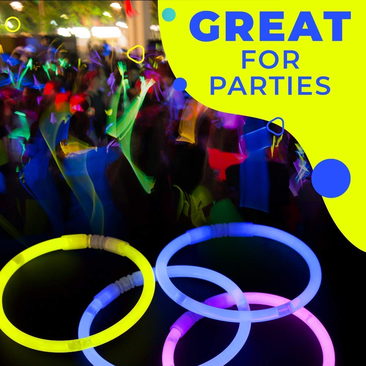 HSGUS 100 Pack Glow Sticks