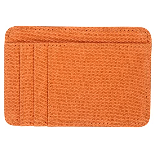 KAVU Fairbanks Double Sided Slim Cotton Canvas Wallet-Sierra