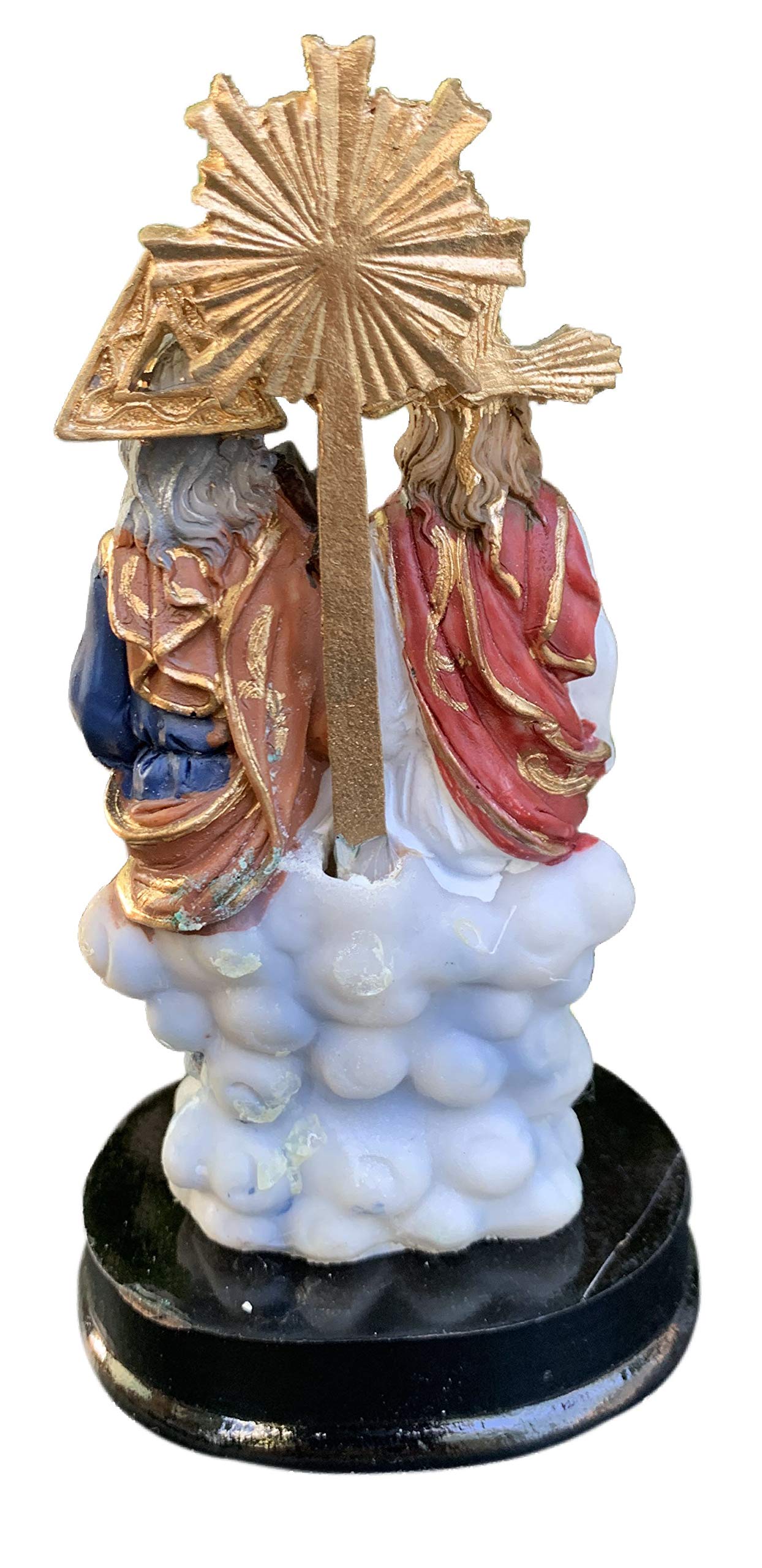 Holy Trinity Statue Estatua Jesus, Joseph and Holy Spirit Holy Figurine 5" Inch