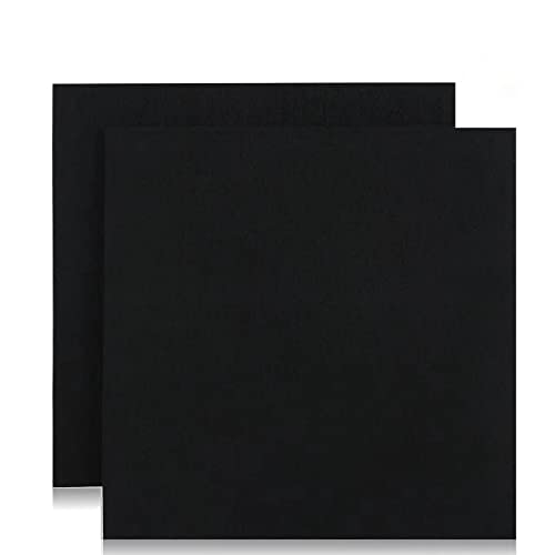 Kaqiluo 2 Pack Self-adhesive Two Layers Acoustic Foam Panels, Sound Proof Padding, Fire/Water Resistant Decorative Acoustic Treatment Foam, 0.5’’ x 12’’ x12’’