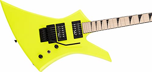 Jackson X Series Kelly Kexm 6-String, Maple Fingerboard, Poplar Body, and Through-Body Maple Neck Electric Guitar (Right-Handed, Neon Yellow)