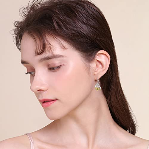 LONAGO Tiger Earrings 925 Sterling Silver Tree of Life with Cute Tiger Dangle Earrings Jewelry for Women