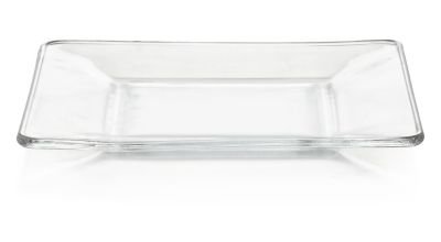 Libbey Crisa Tempo Square Salad/Dessert Plate, 8-Inch , Box of 12, Clear