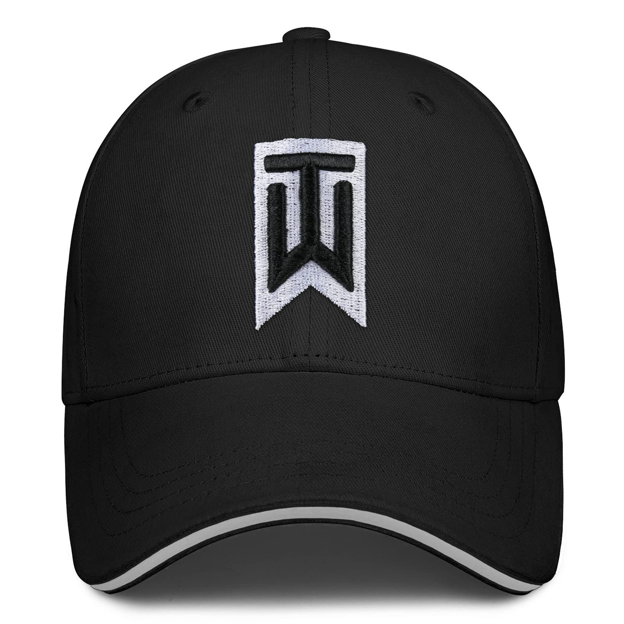LHSCVJSEKL Classic Embroidered Logo Golf Hat Adjustable Baseball Cap Fans Baseball Hat for Men Women Black
